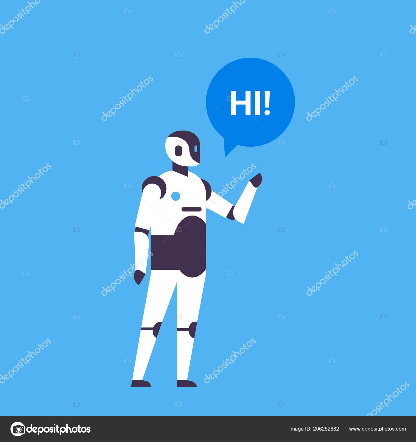 Bot helper chatbot personal assistant chat bubble communication robot ...