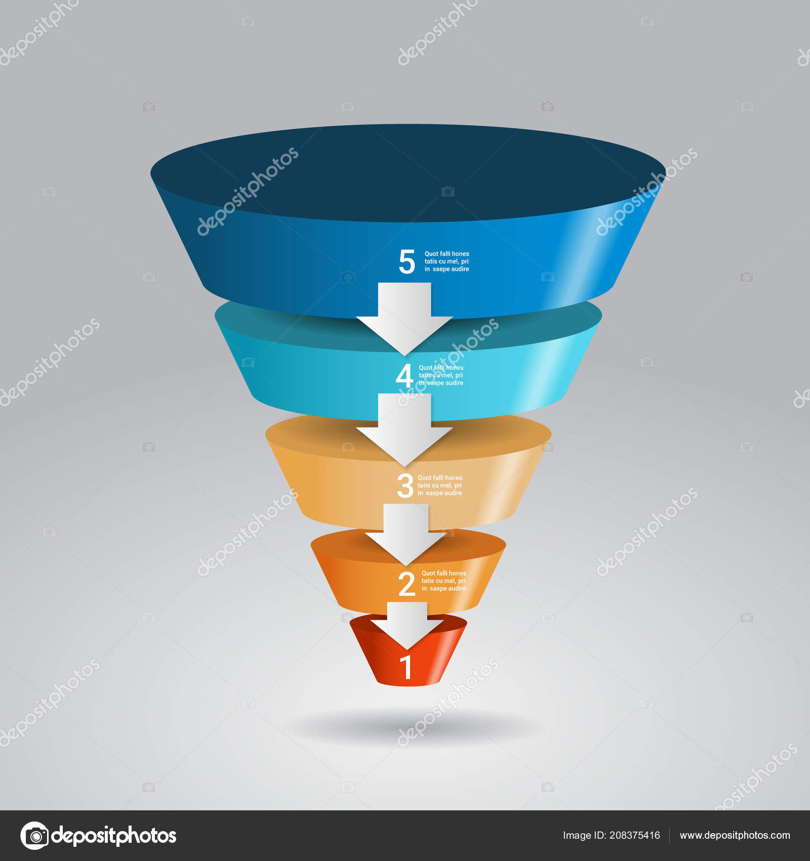Business timeline process chart infographics funnel template used for ...