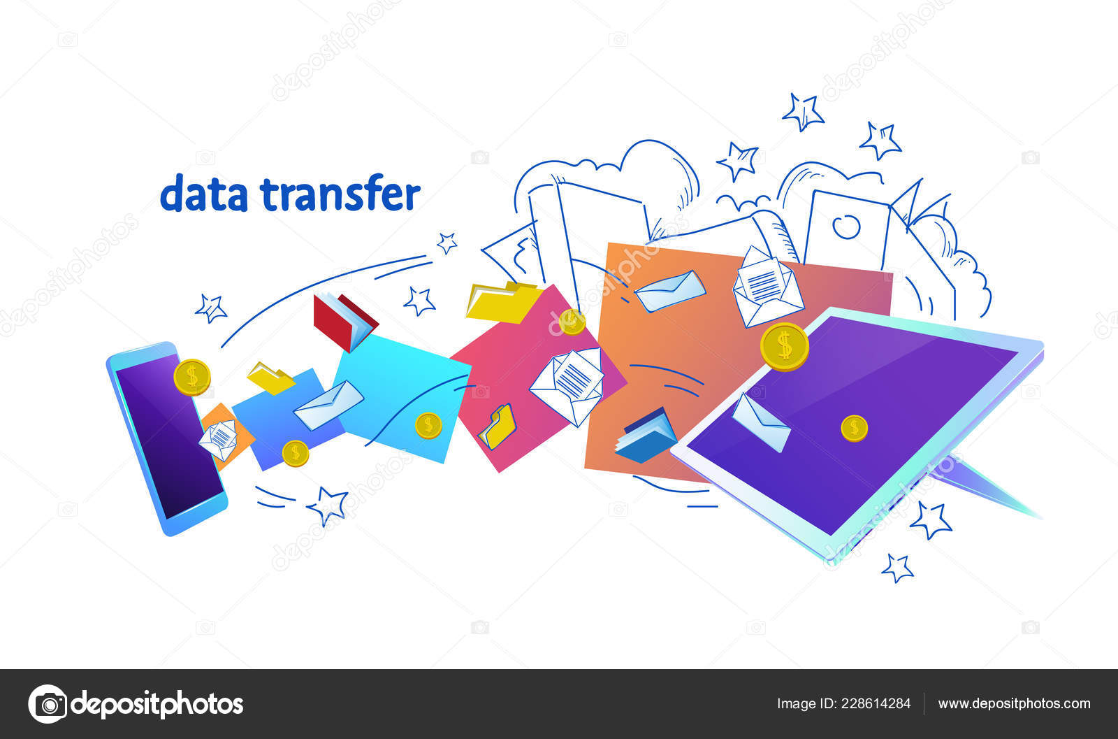 Data transfer synchronization between device online application payment transactions network ...