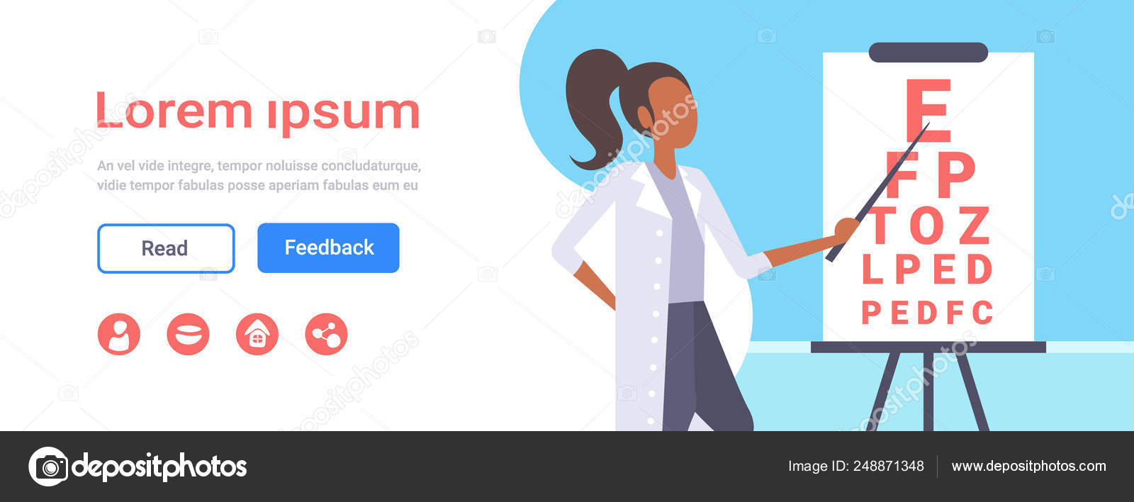 Female ophthalmologist checking male patient eyesight doctor oculist ... Female ophthalmologist checking male patient eyesight doctor oculist ...