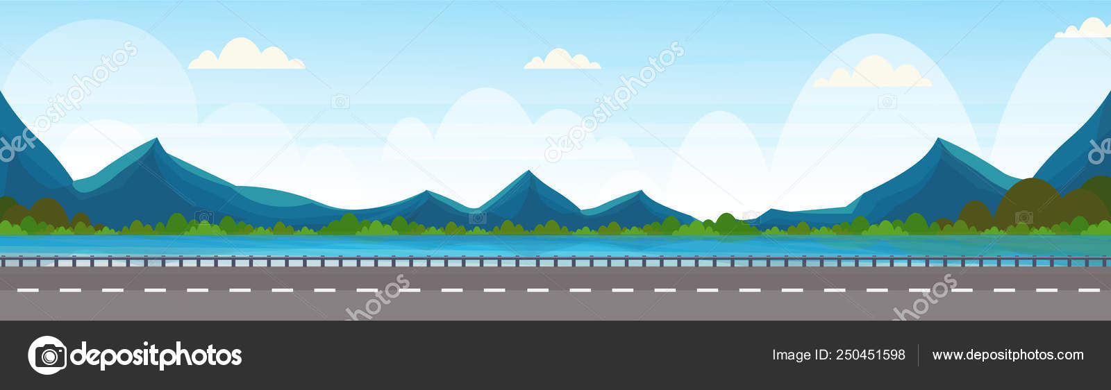 Horizontal Road Landscape