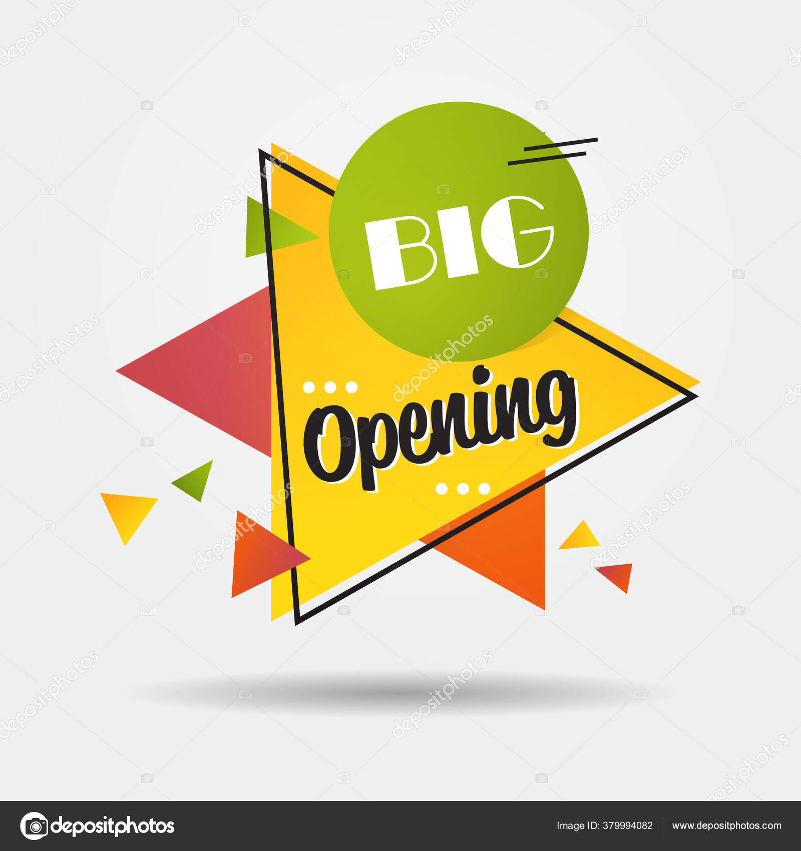 Big opening sticker we are open again after coronavirus quarantine over ...