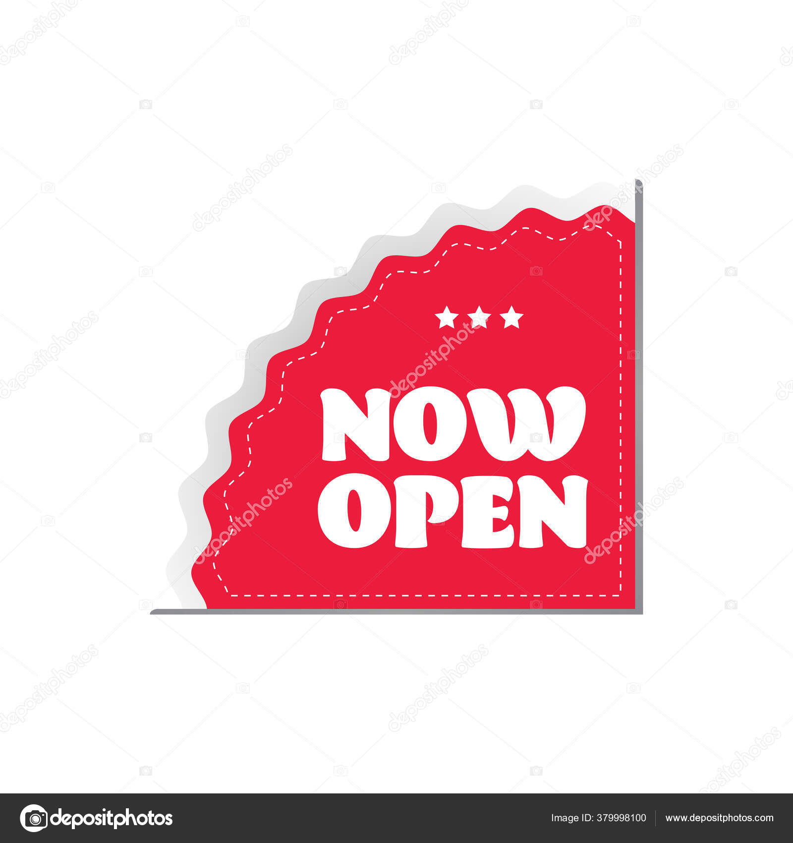 Now open sticker coronavirus quarantine is over advertising campaign ...