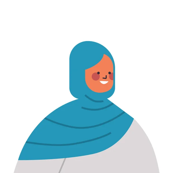 Arabská žena v tradičním oblečení usmívající se arabka dívka avatar ...