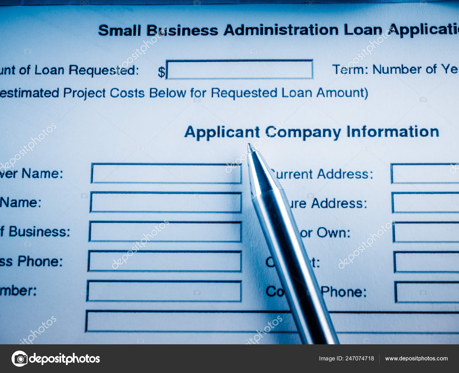 Small Business Loan Application — Stock Photo © dspguy #247074718