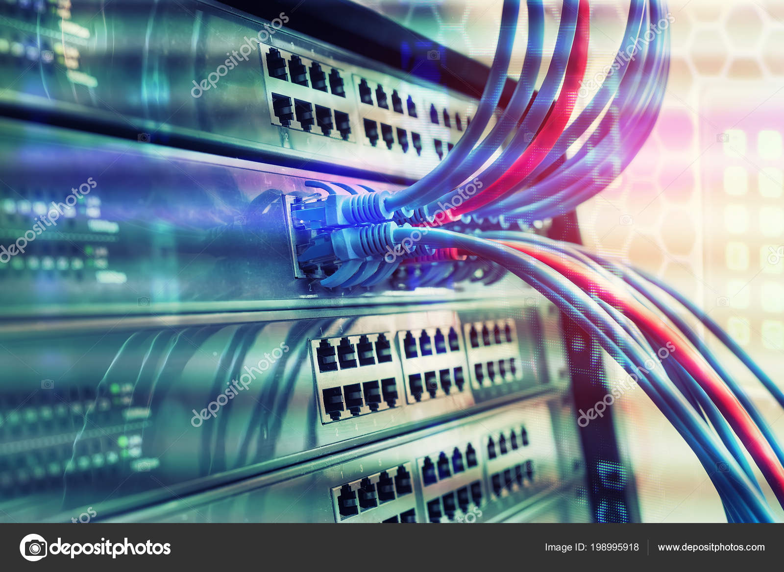 Ethernet Cable Network Switches Background Stock Photo by ©firefox ...