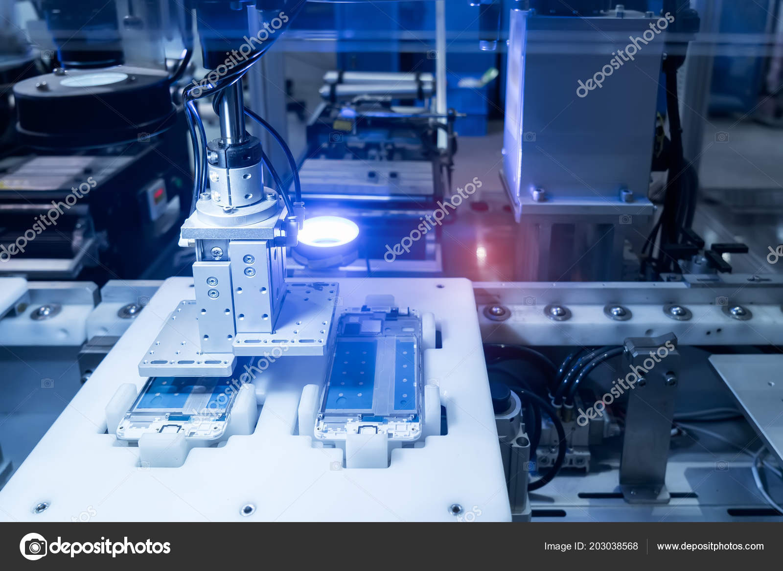 Robotic Vision Sensor Camera System Phone Intellegence Factory — Stock ... Robotic Vision Sensor Camera System Phone Intellegence Factory — Stock ...
