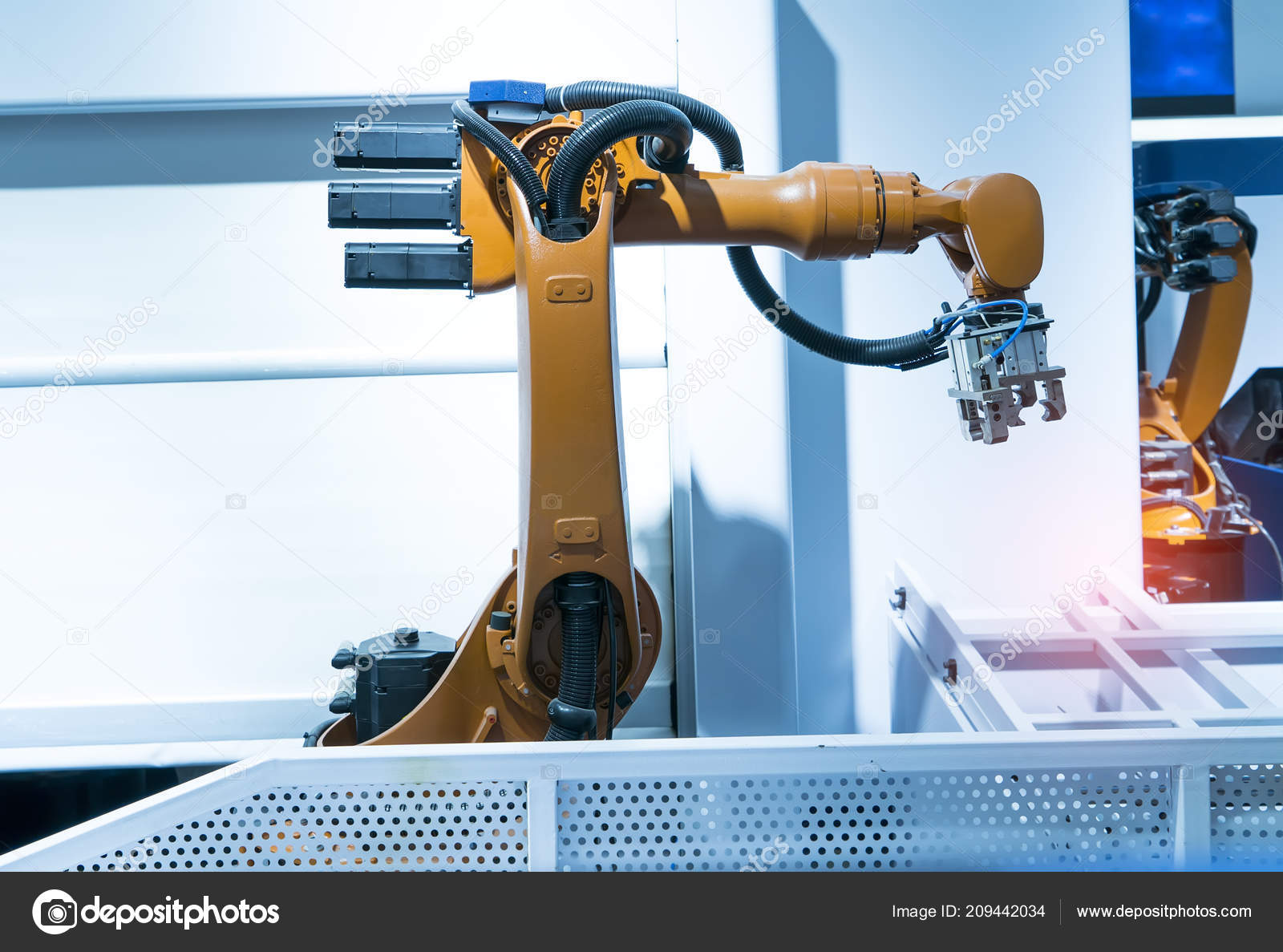 Robotic Automation System Control Application Automate Robot Arm Stock ...