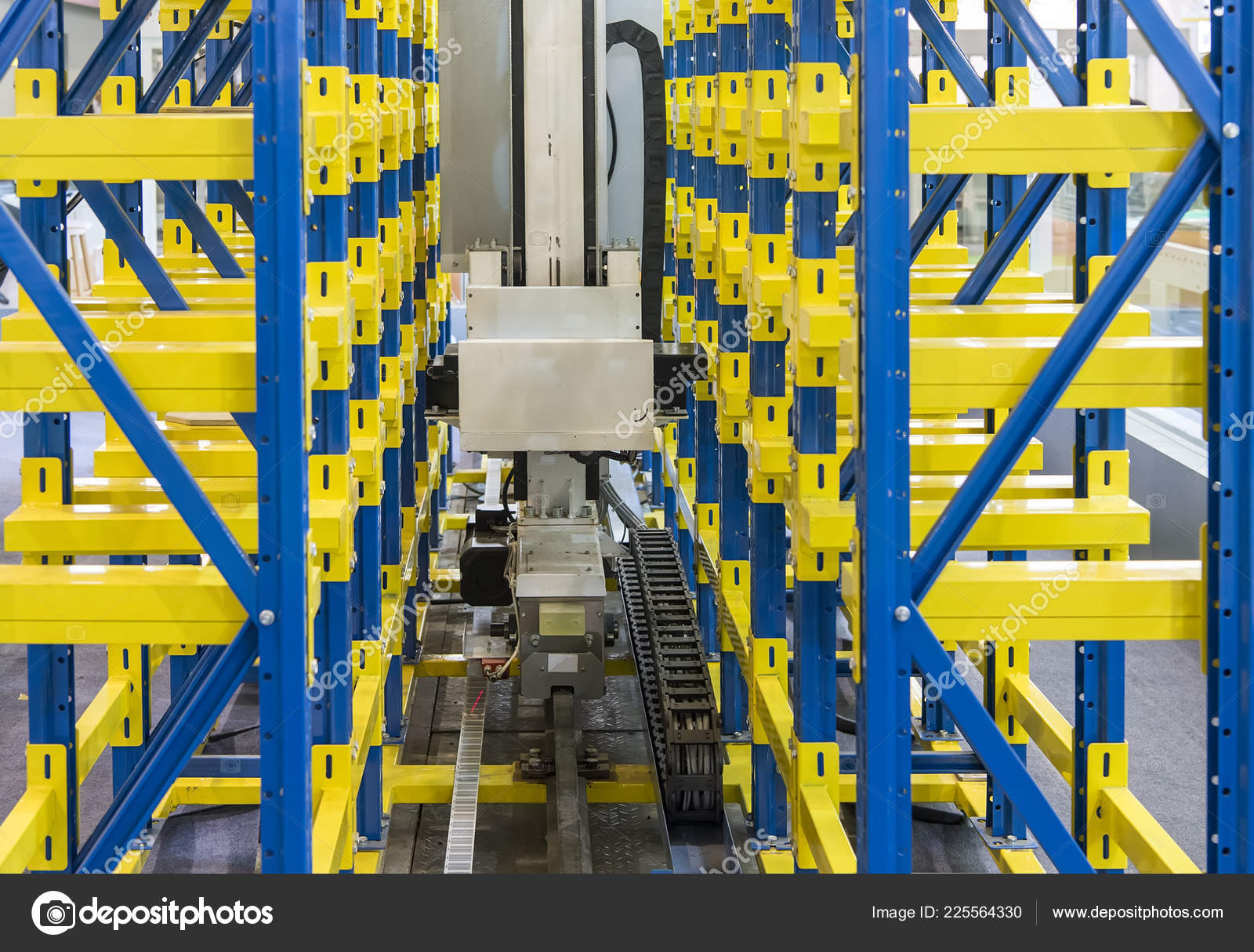 Plastic Boxes Cells Automated Warehouse Metal Construction Warehouse ...