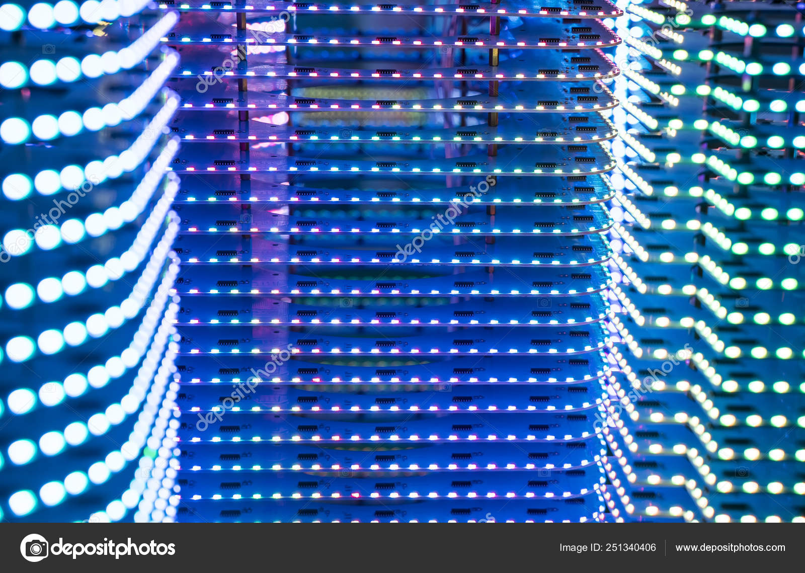 Abstract Led wall with LED lighting technology — Stock Photo © firefox ...