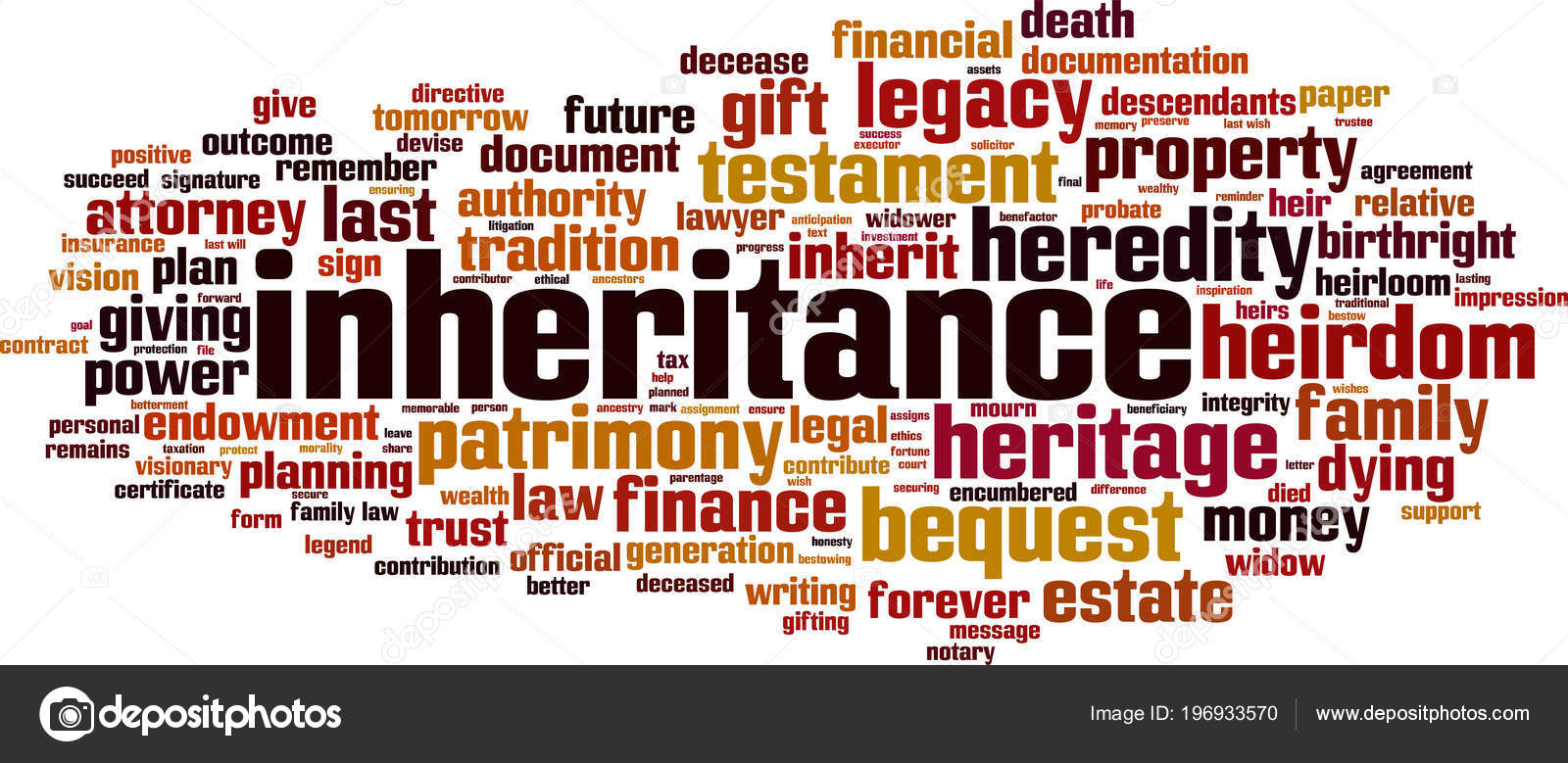 Inheritance Word Cloud Concept Vector Illustration Stock Vector Image ...