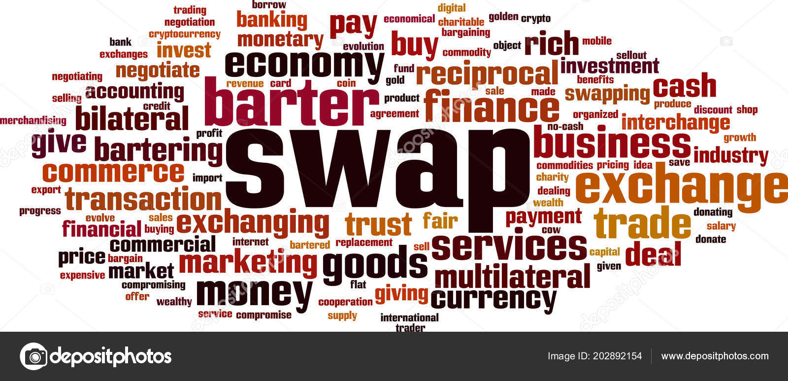 Swap Word Cloud Concept Vector Illustration Stock Vector Image by ...