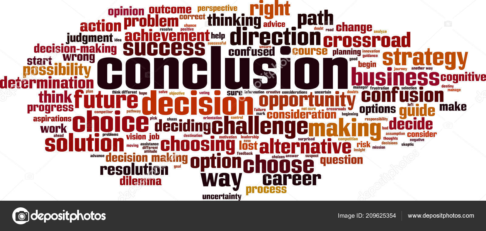 Conclusion Word Cloud Concept Vector Illustration — Stock Vector ...
