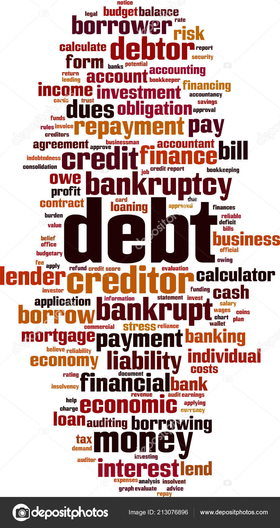 Debt Word Cloud Concept Vector Illustration Stock Vector Image by ...