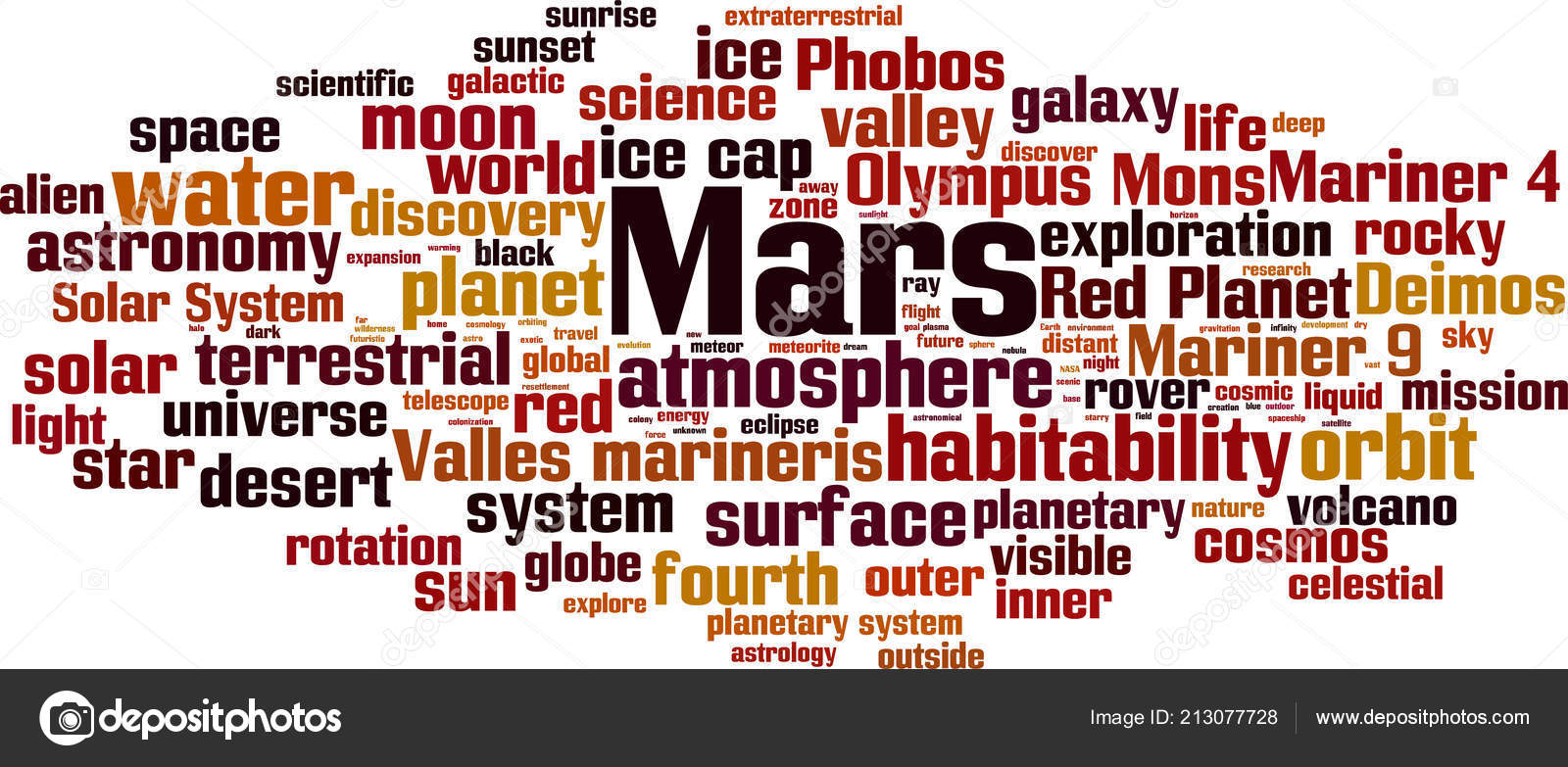 Mars Word Cloud Concept Vector Illustration Stock Vector by ©Boris15 ...