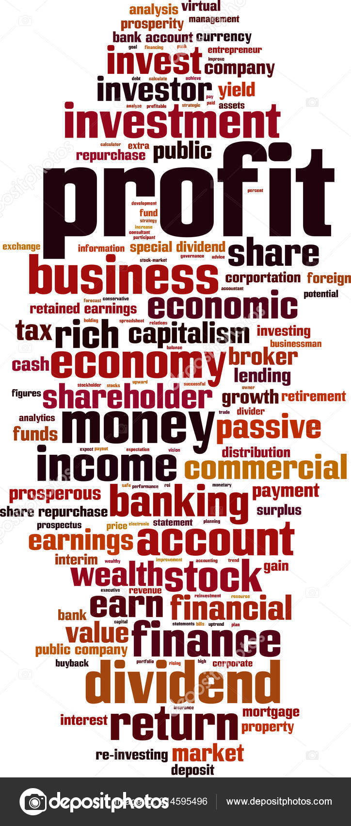 Profit Word Cloud Concept Vector Illustration Stock Vector Image by ...