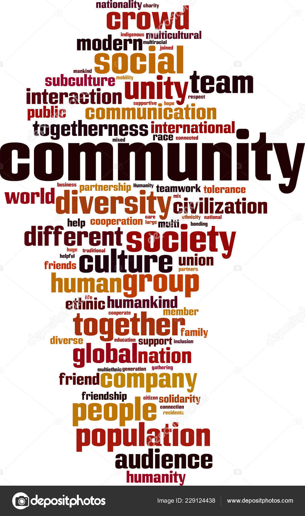 Community Word Cloud Concept Vector Illustration Stock Vector by ...