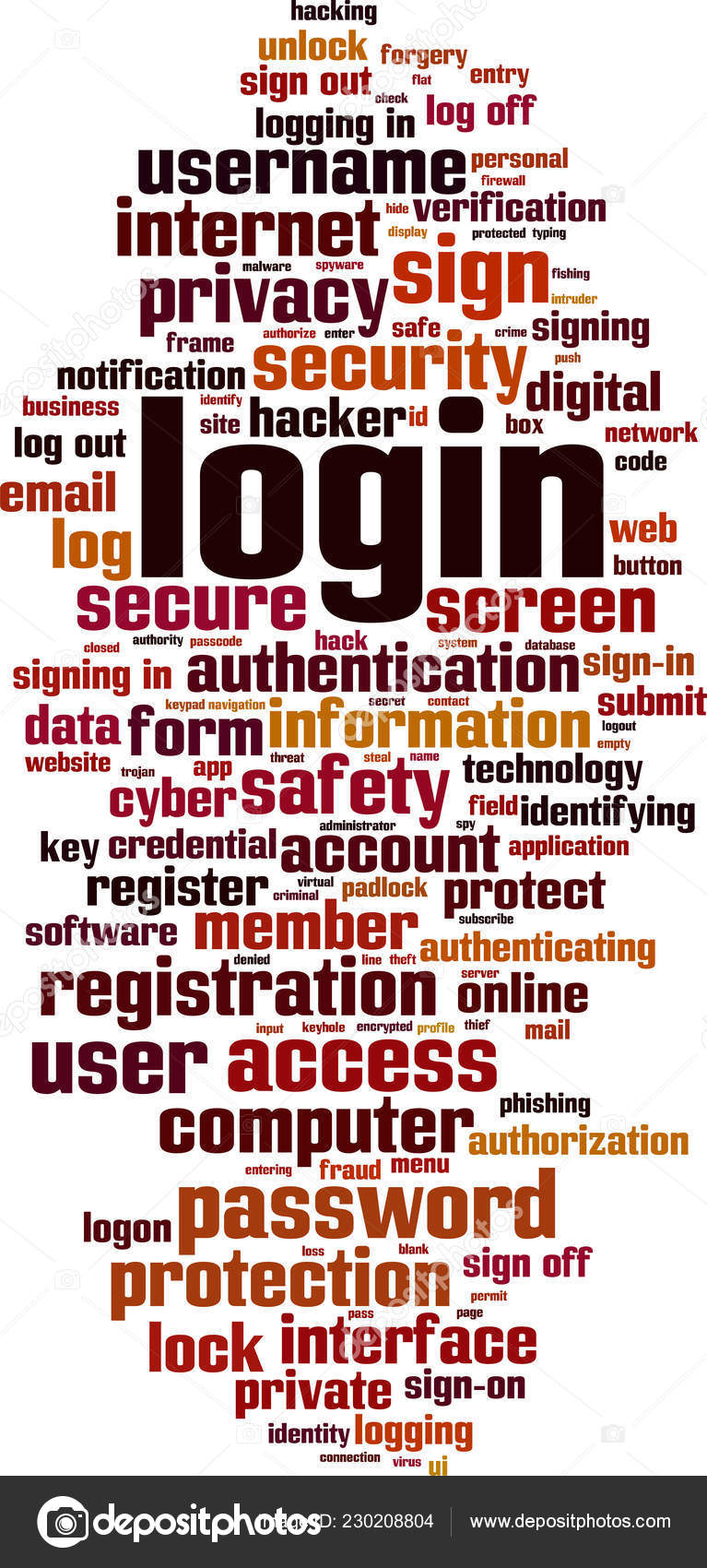 Login Word Cloud Concept Vector Illustration Stock Vector by ©Boris15 ...