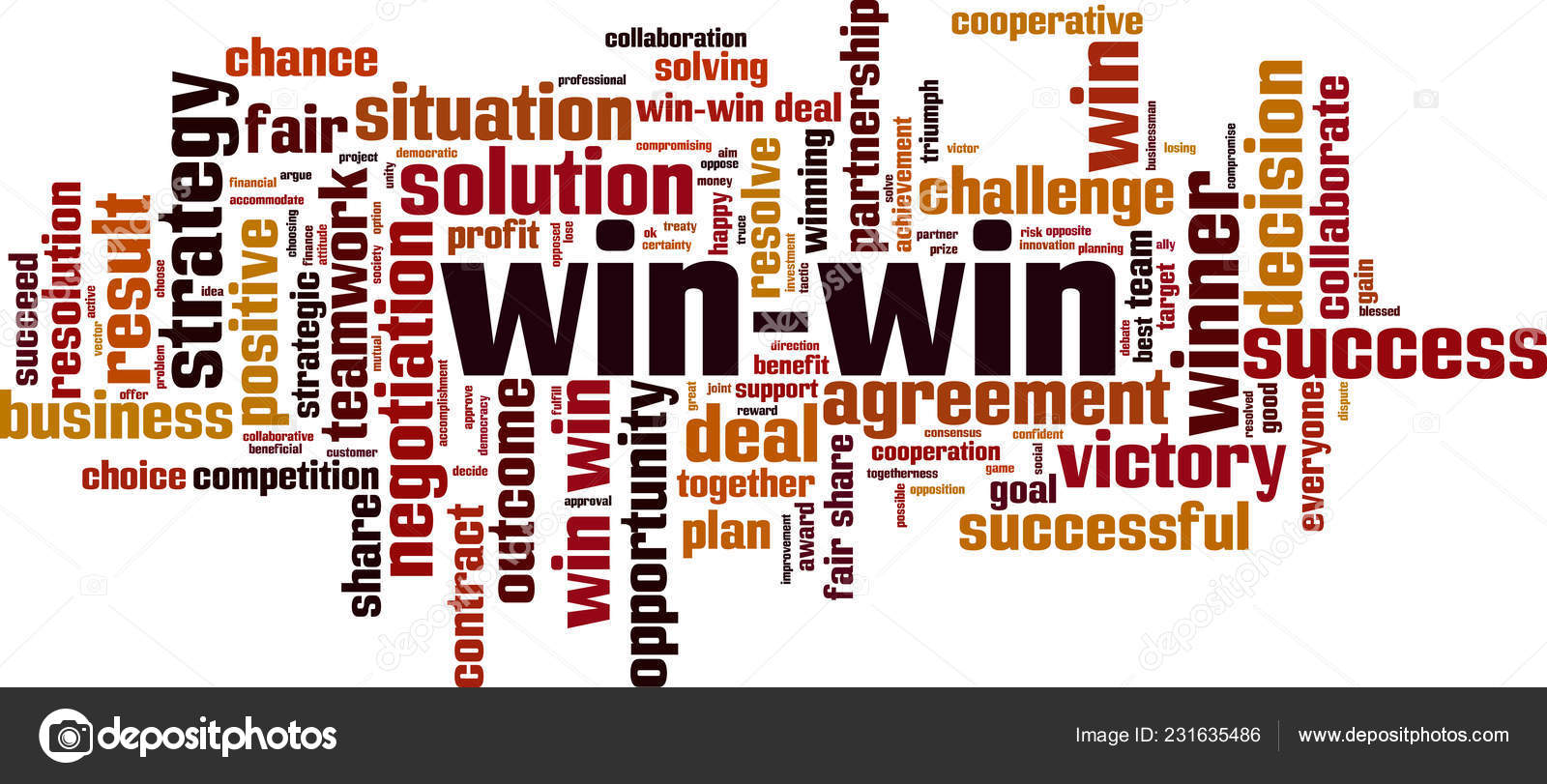 Win Win Word Cloud Concept Vector Illustration Stock Vector by ©Boris15 ...
