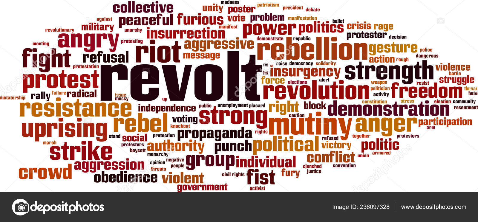 Revolt Word Cloud Concept Vector Illustration Stock Vector Image by ...