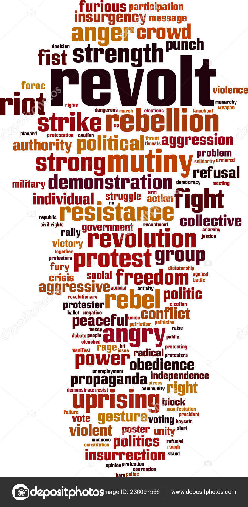Revolt Word Cloud Concept Vector Illustration Stock Vector Image by ...