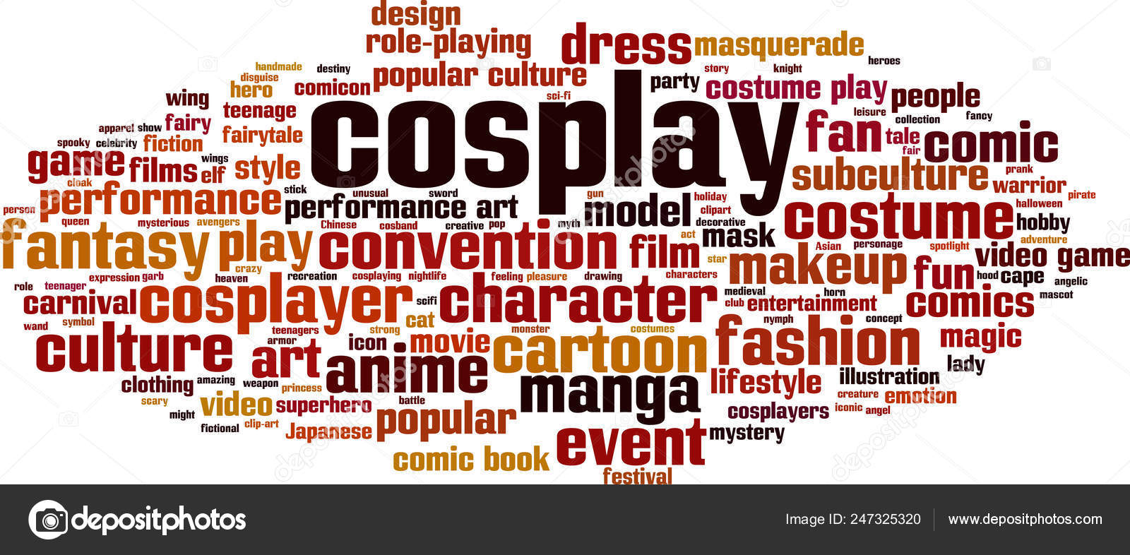 Cosplay Word Cloud Concept Vector Illustration Stock Vector Image by ...