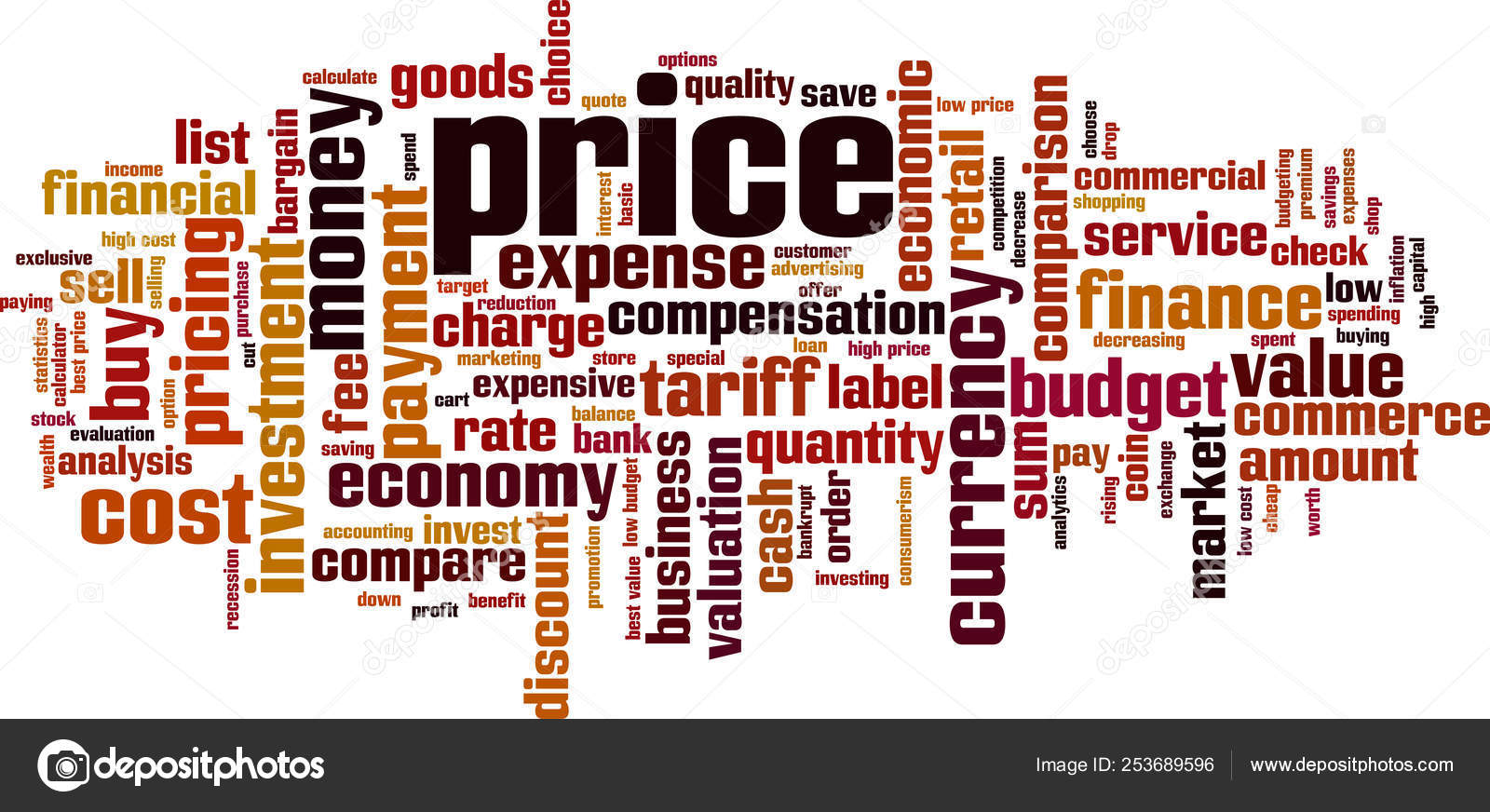Price Word Cloud Concept Collage Made Words Price Vector Illustration ...