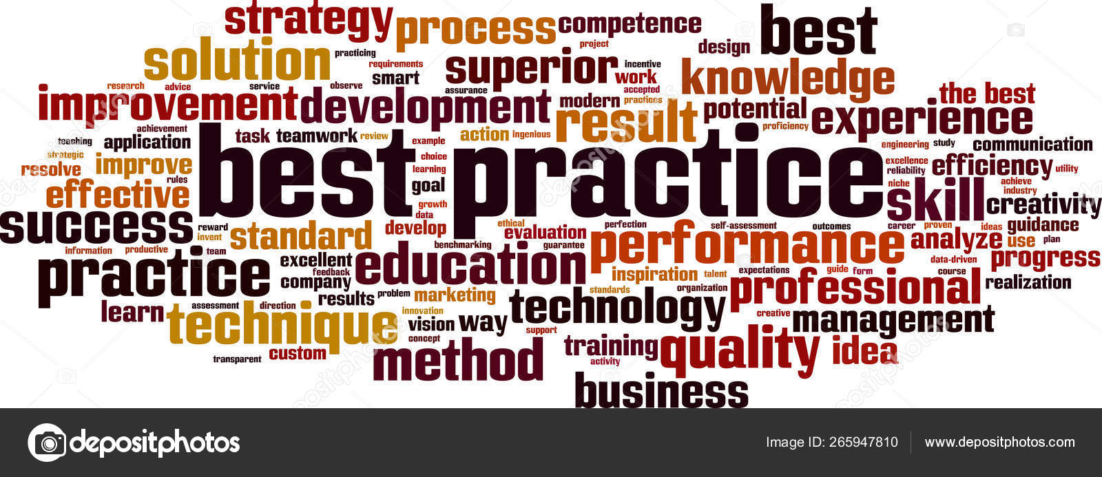 Best Practice Word Cloud Concept Collage Made Words Best Practice Stock ...