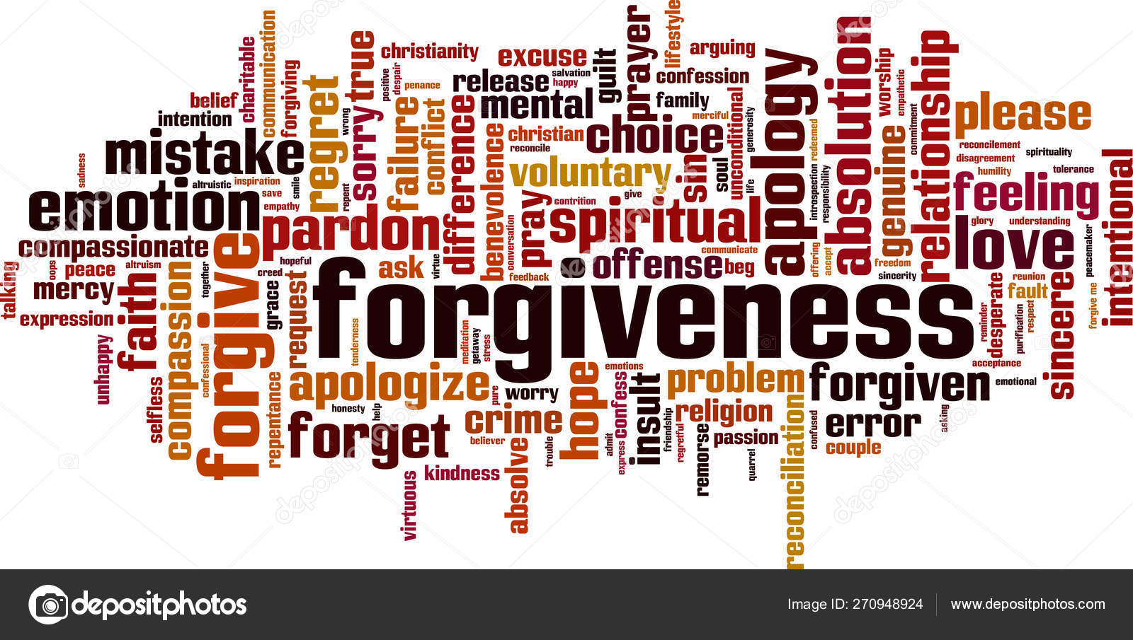 Forgiveness Word Cloud Collage Social Concept Background Stock Vector ...
