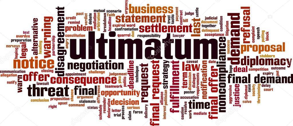 ultim tum palabra nube concepto sobre fondo blanco 2024