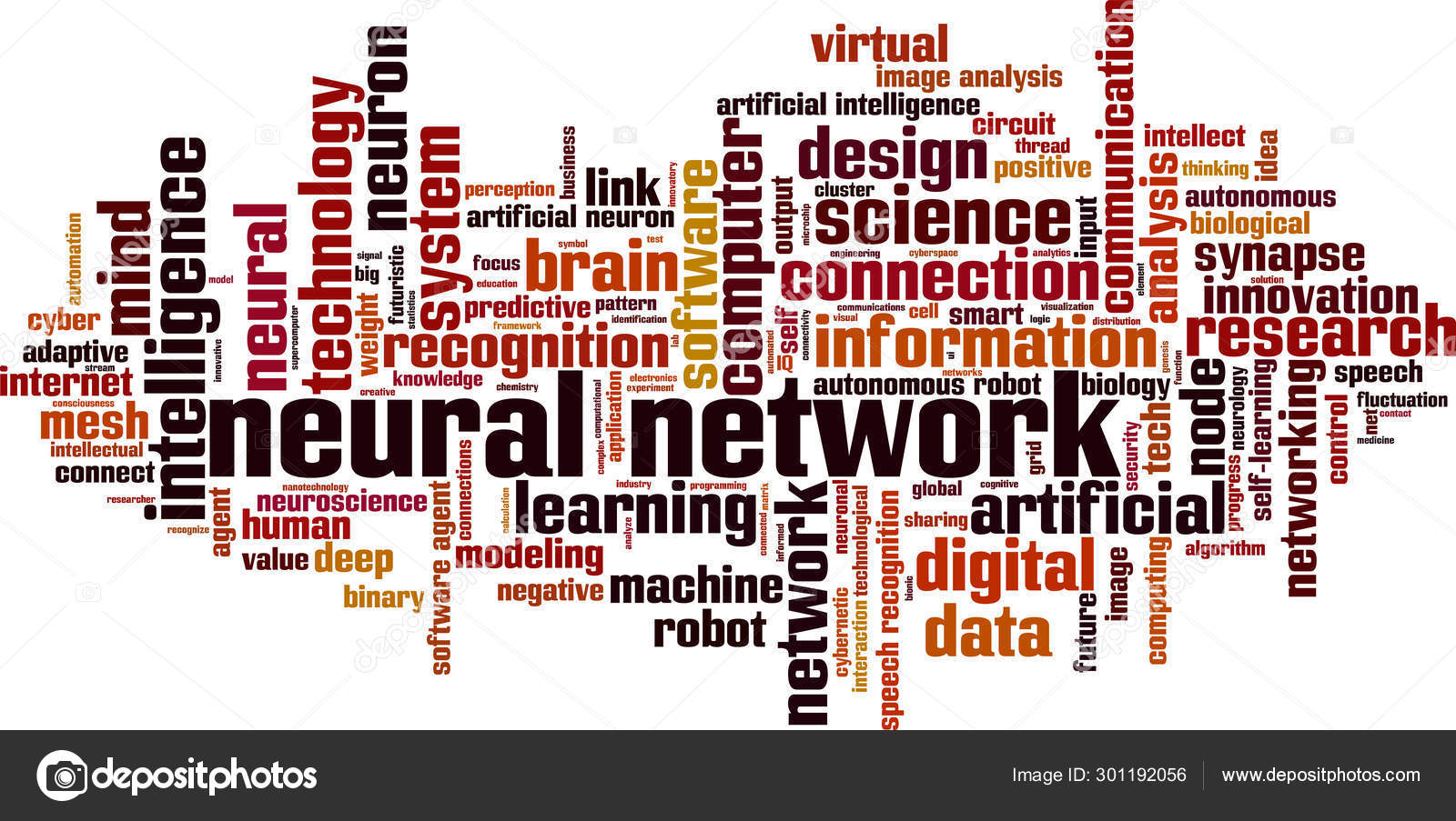 Neural Network Word Cloud Concept Collage Made Words Neural Network ...