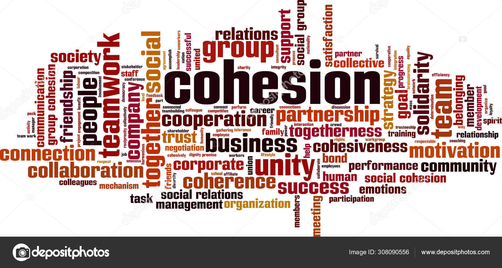 Cohesion Word Cloud Concept Collage Made Words Cohesion Vector ...