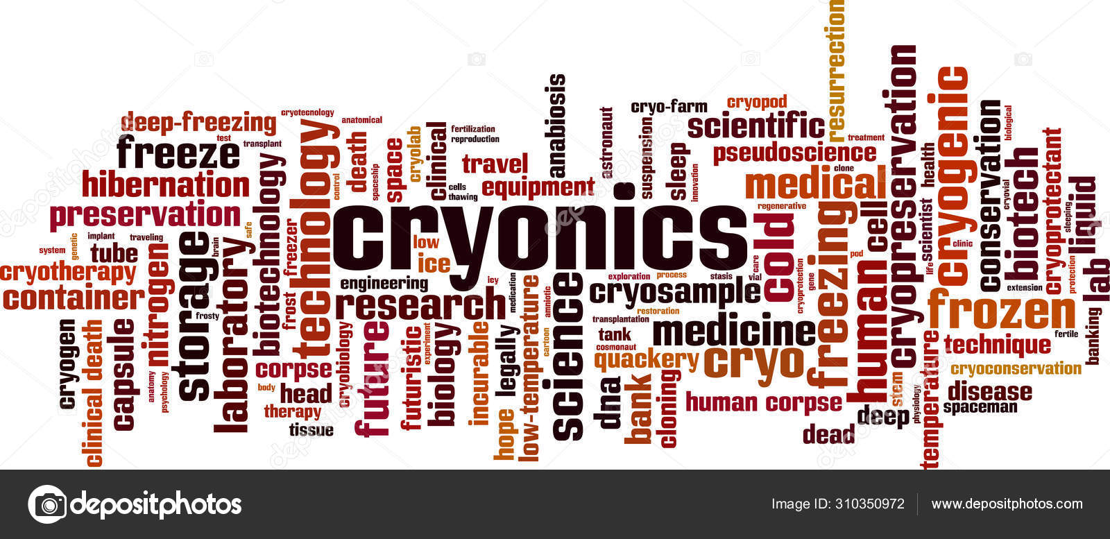 Cryonics Word Cloud Concept Collage Gjord Ord Cryonics Vektor ...