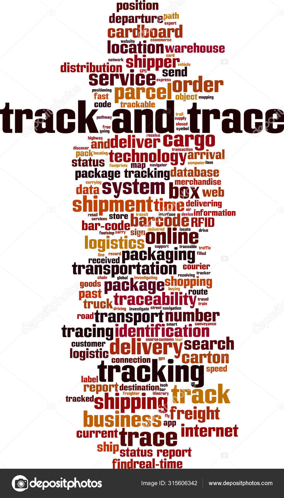 Track Trace Word Cloud Concept Collage Made Words Track Trace Stock ...