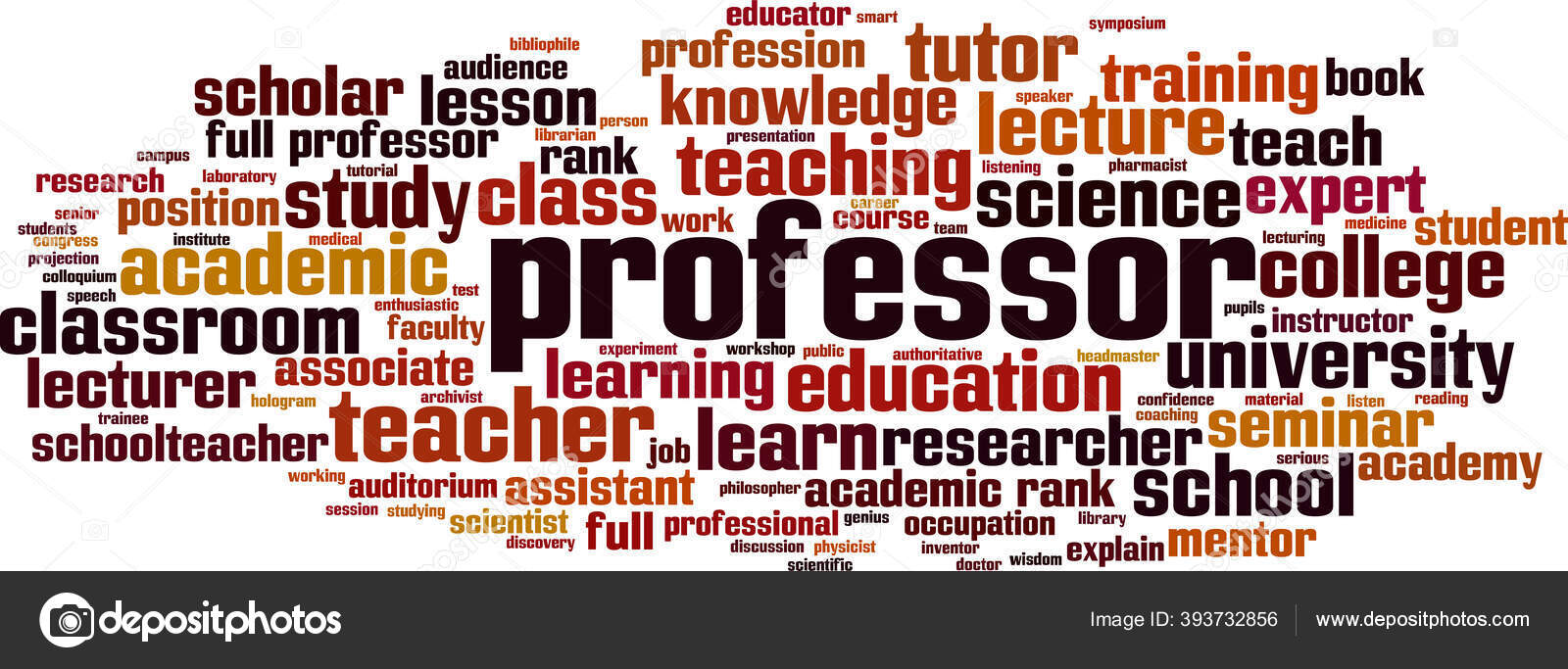 Professor Word Cloud Concept Collage Made Words Professor Vector ...