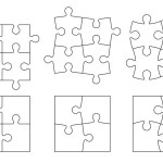 Jigsaw Puzzle template 24 pieces vector. Stock Vector Image by ©hi6un ...