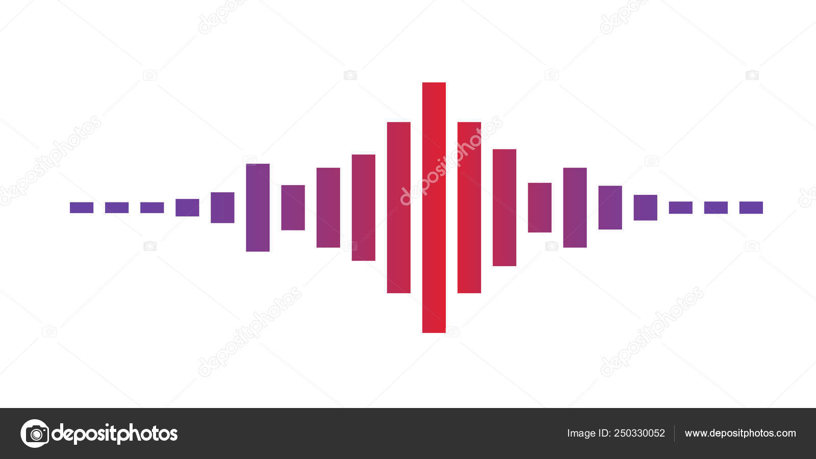Red violet Sound waves Stock Vector Image by ©Nataly-Nete #250330052