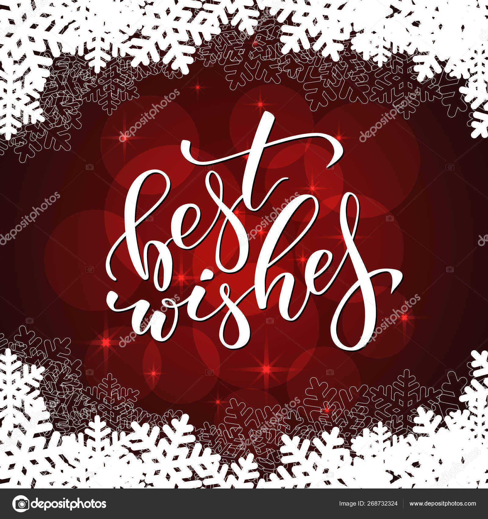 Red Merry Christmas card Stock Vector by ©Nataly-Nete 268732324