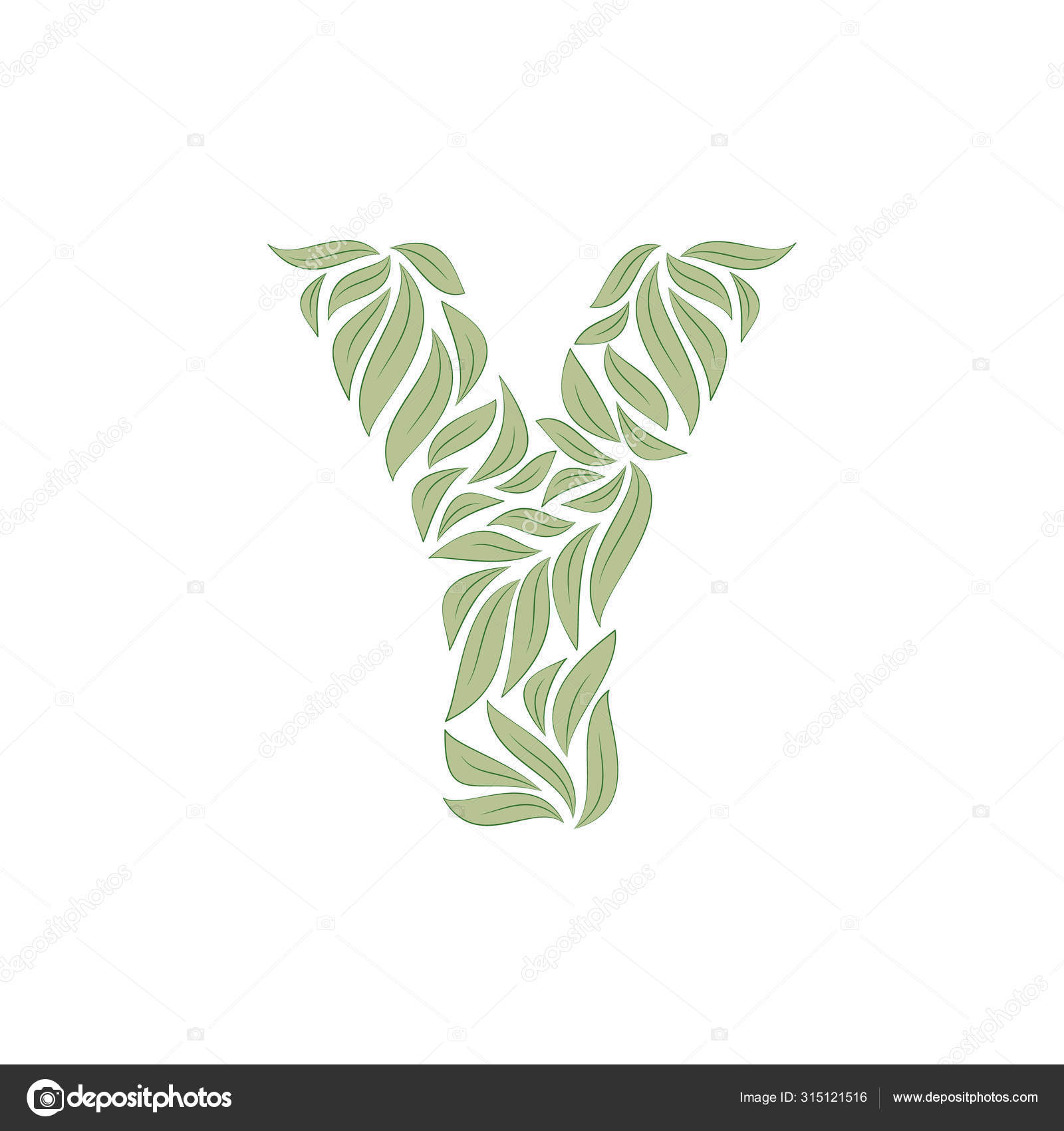 Ornamental letter Y on white Stock Vector Image by ©Nataly-Nete #315121516