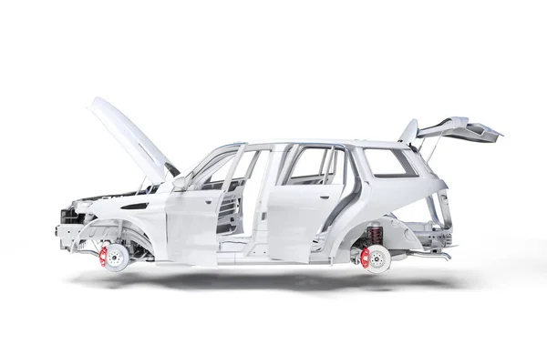 Car Frame Body White Background — Stock Photo © digitalgenetics #200985954