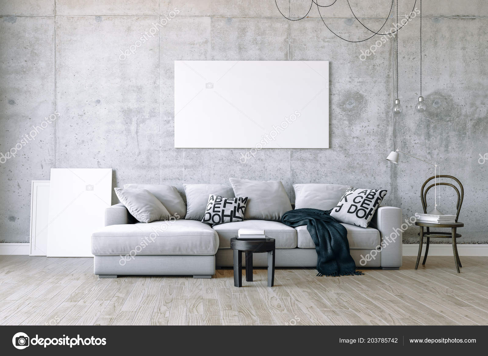 Render Beautiful Clean Interior Design Stock Photo by ©digitalgenetics ...