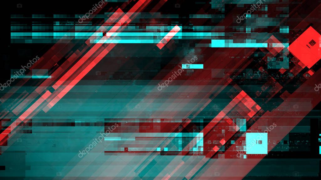 Señal de transmisión de televisión dañada rota, fallo tecnológico en la ...