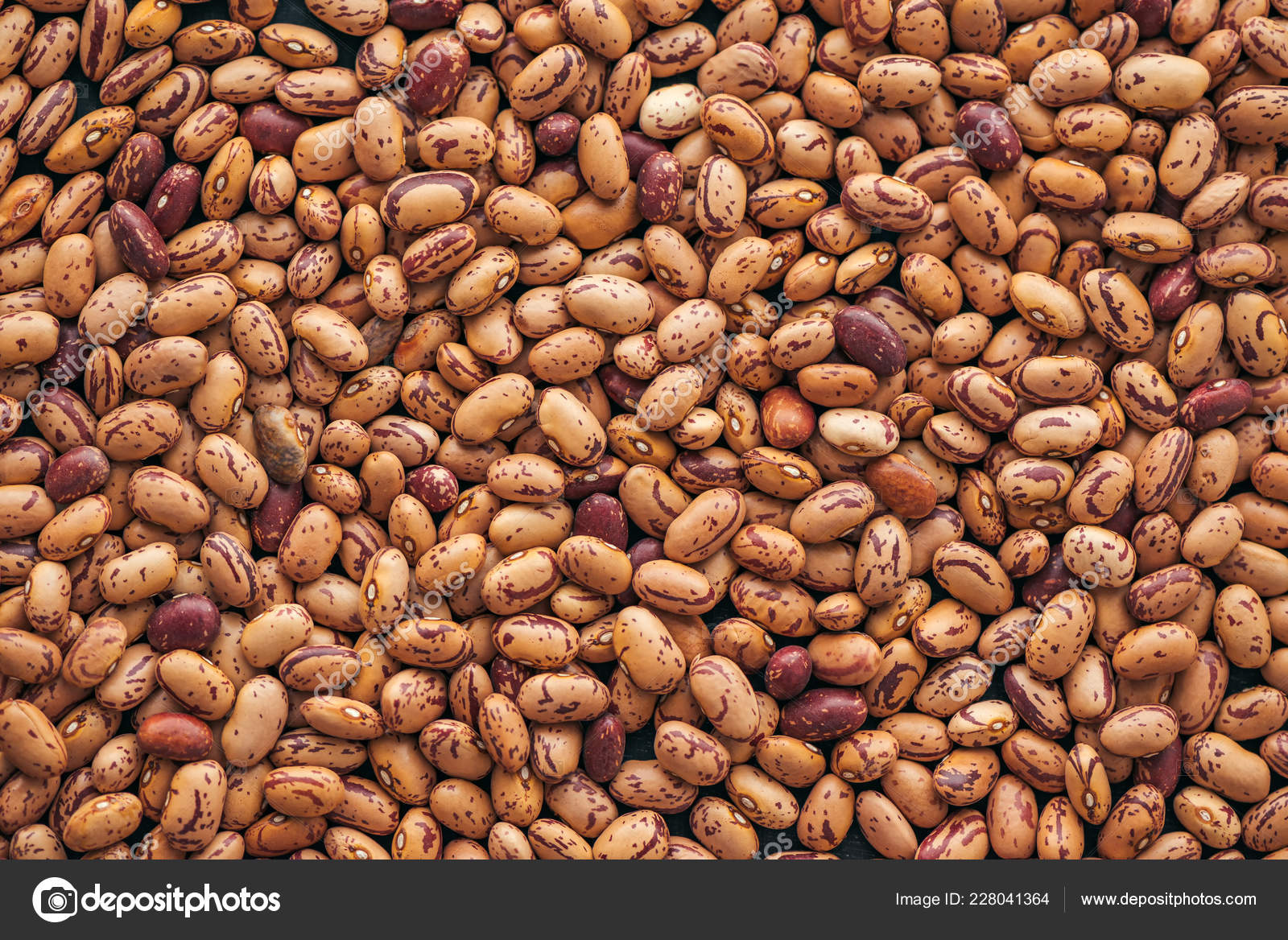 Frijol Pinto Arriba Vista Superior Frijoles Leguminosos Saludables Como ...