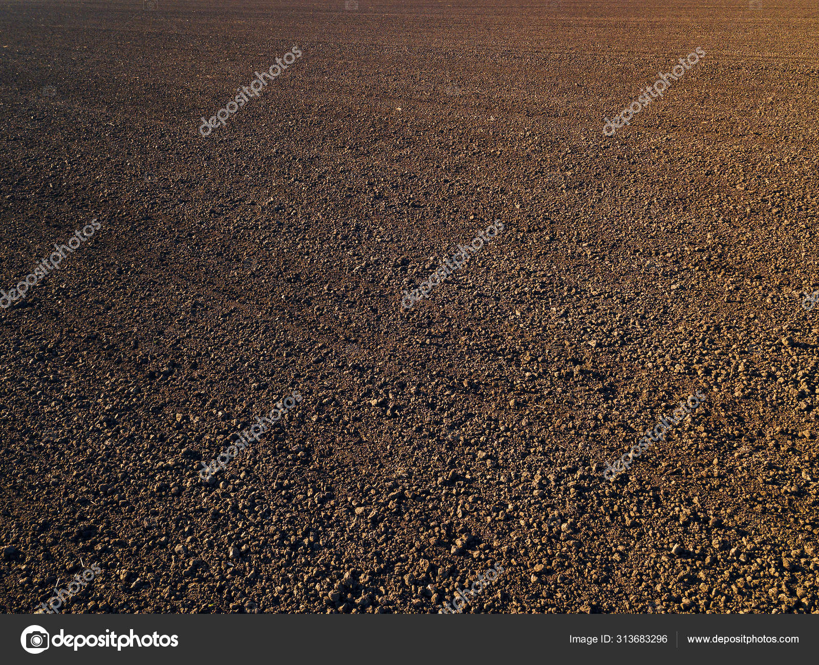 Arable ploughed land soil Stock Photo by ©stevanovicigor 313683296