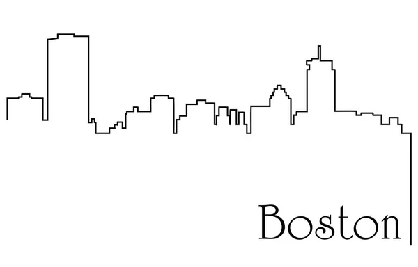 Boston skyline drawing Vector Art Stock Images | Depositphotos