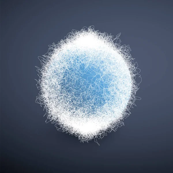 Abstract chaotic connections network Vector Art Stock Images ...