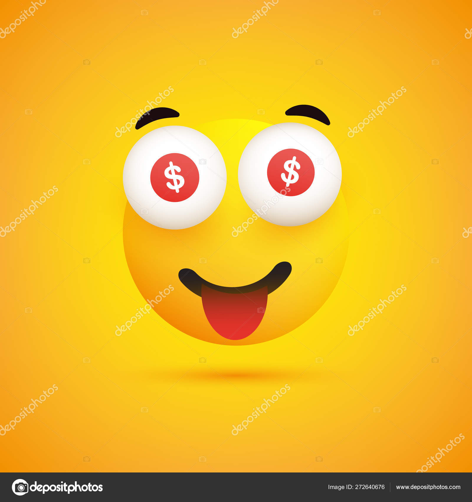 Dollartegn Emoji Ny 6x7 5 Cm Pengepose Broderilapp