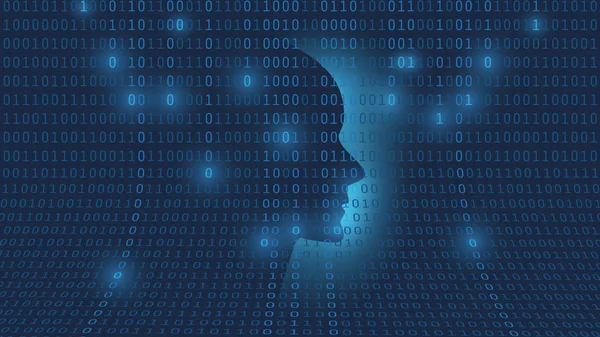 Modern Style Futuristic Machine and Deep Learning, Artificial Intelligence Design Concept with ...