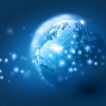 Digital Matrix Bits Pattern Ones Zeros Abstract Modern Digital ...