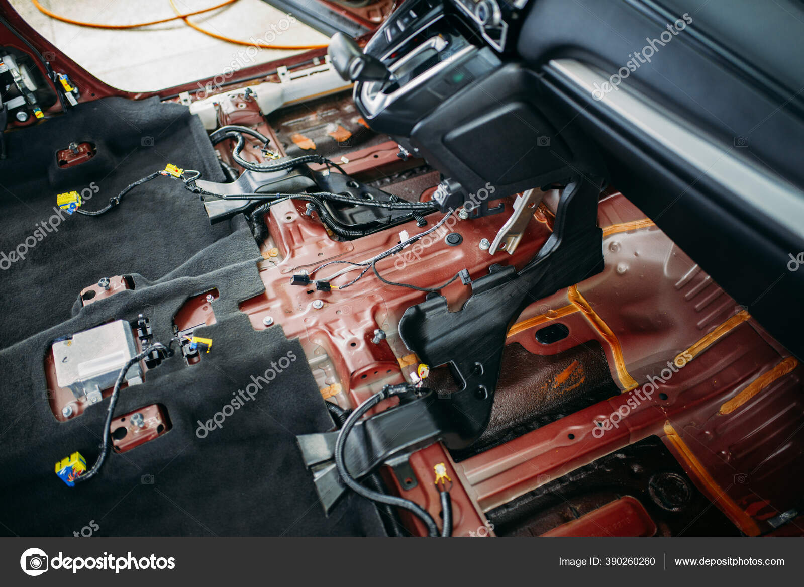 Deep Car Tuning Disassembled Vehicle Interior Closeup Nobody Auto ...